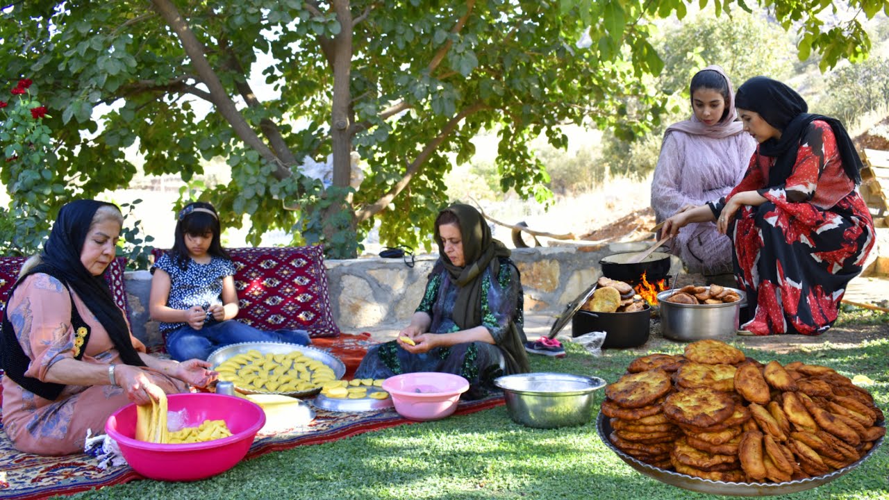 Mix of Traditional and local Village Cooking in IRAN ♡ Iran Village ...