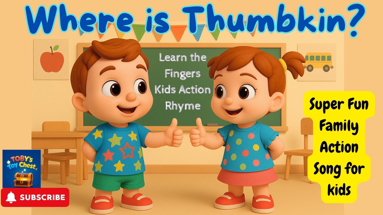 Where Is Thumbkin? 👋 Nursery Rhyme & Action Song for Toddlers | Learn ...