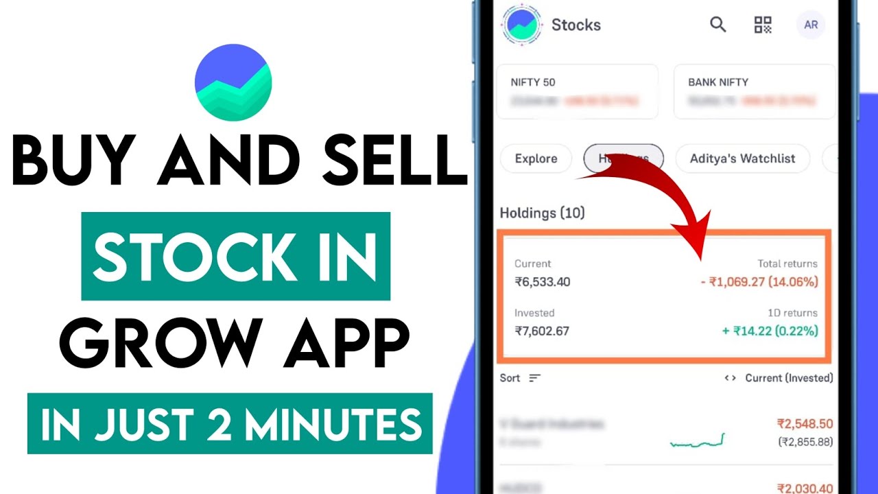 How to Buy and Sell Stocks in Groww App | How to Buy and sell Share in ...