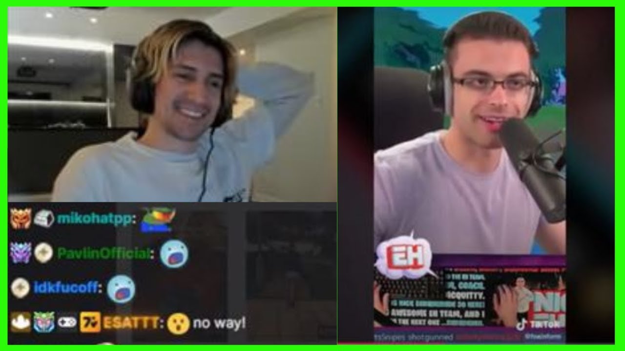 xQc Reacts To Nick Eh 30 Funny TikToks - YouTube