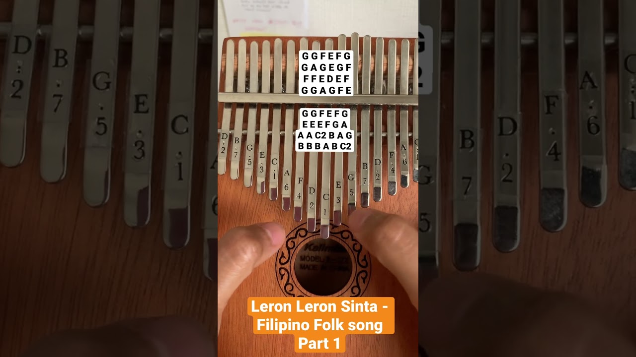 Leron Leron Sinta - Filipino Folk Song using Kalimba Chords - Chordify