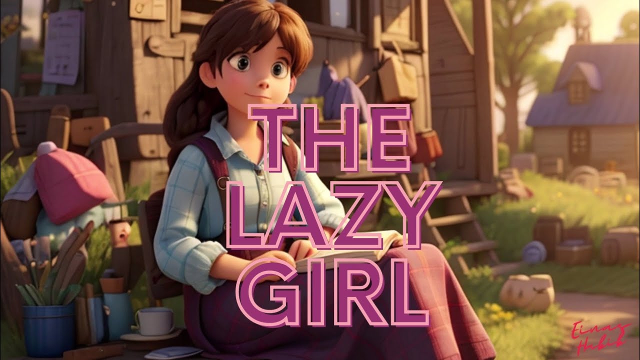 The Lazy Girl (English Story for Kids) - YouTube