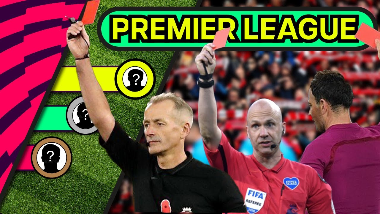 The Referees with the Most Red Cards in Premier League History | 1992 ...