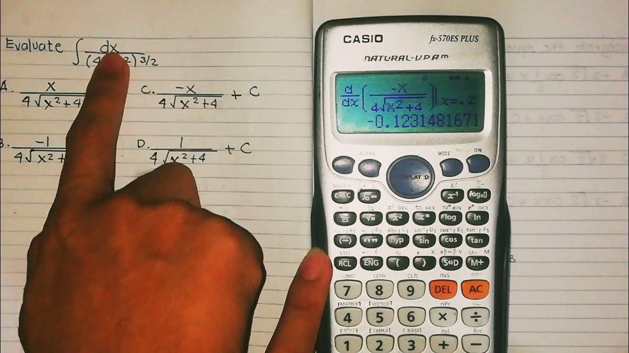 INDEFINITE INTEGRAL CALCULATOR TECHNIQUE NO INTEGRATION INVOLVED#BOARD ...