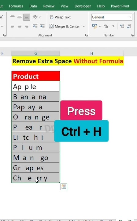 Excel super tips | Remove Extra space without Formula #excel #excelsolution - YouTube