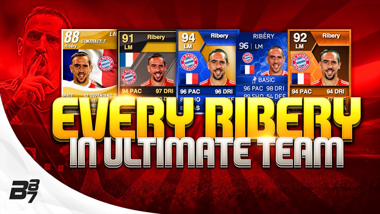 EVERY RIBERY CARD ON FIFA ULTIMATE TEAM! - YouTube