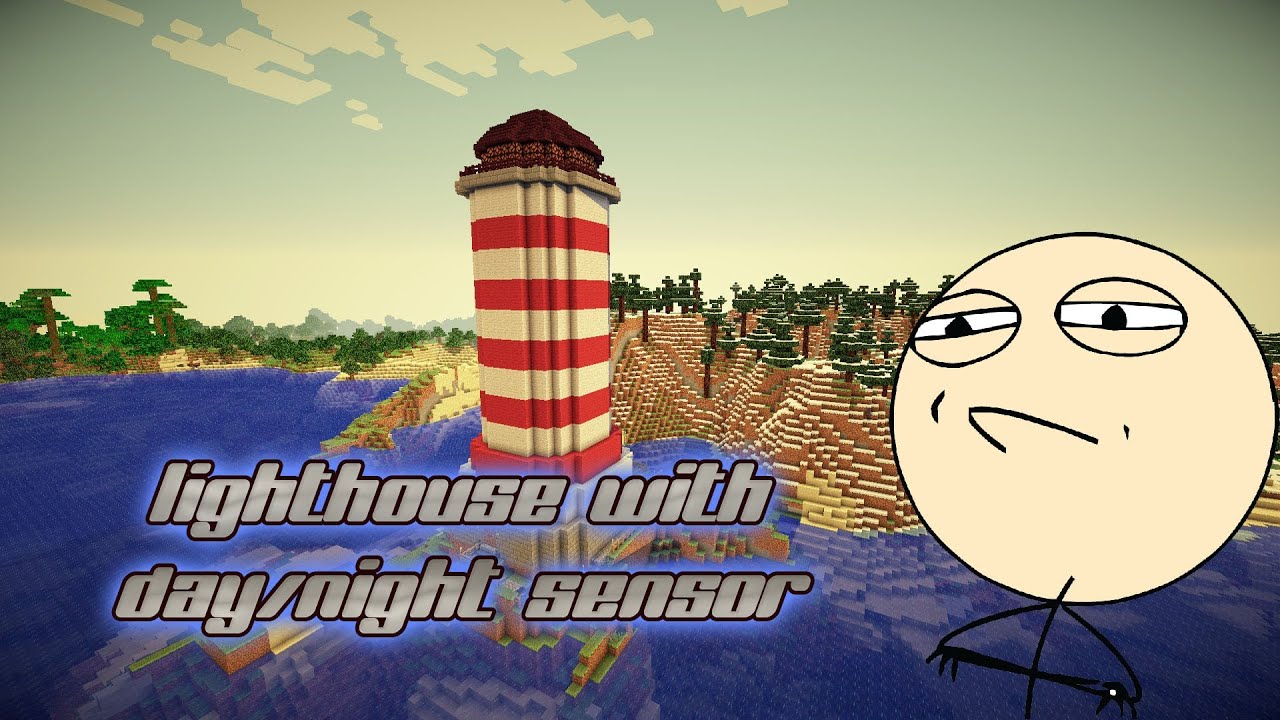 Day Night Sensor Minecraft Redstone Tutorial: Day Timer By