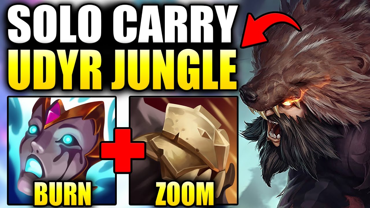 HOW TO PLAY UDYR JUNGLE & CARRY SOLO Q GAMES BY YOURSELF! - YouTube