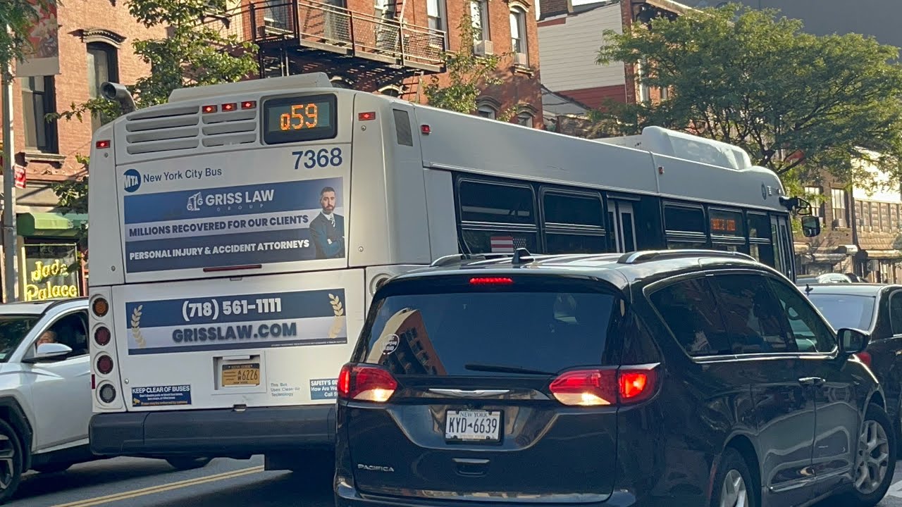 MTA NYCT: 2015 NFI XD40 #7368 on the Q59 to Williamsburg departing ...