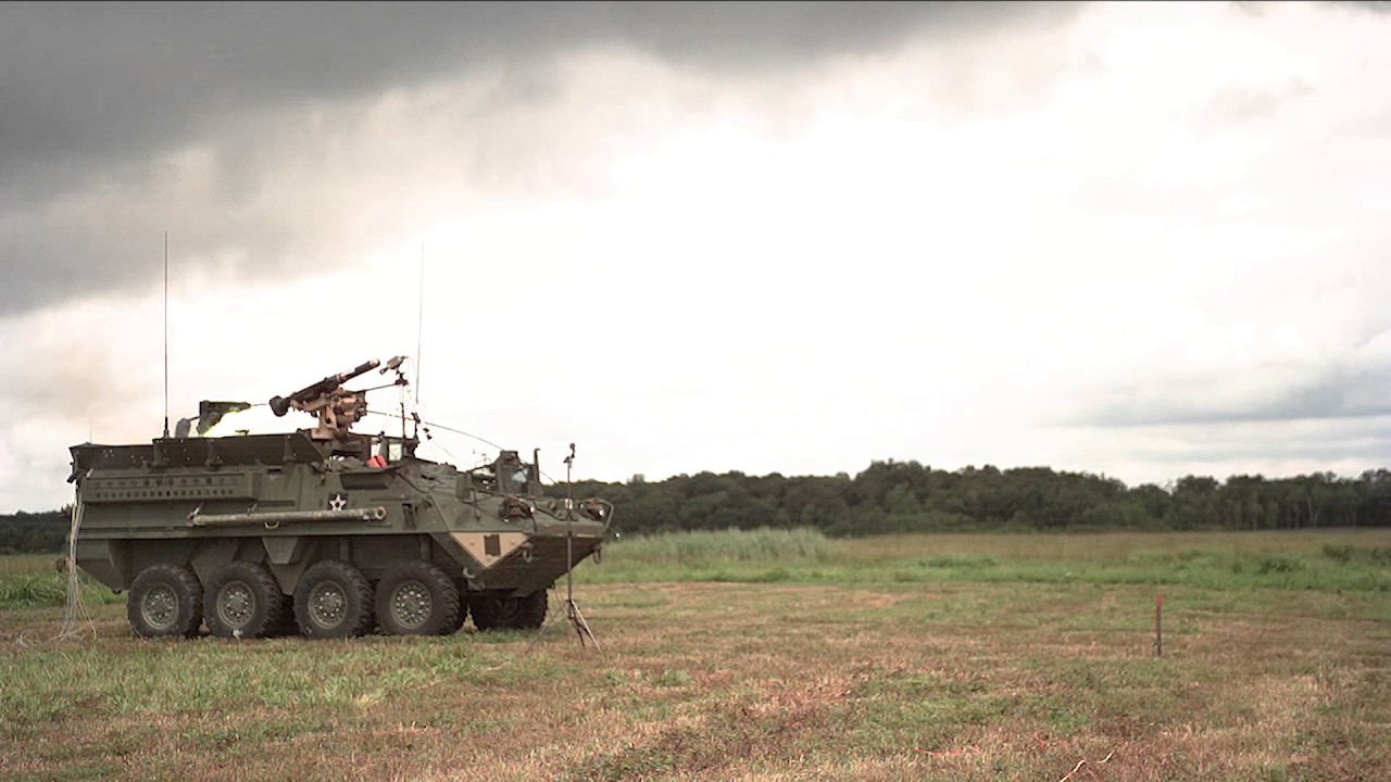 Army Stryker vehicles with 30 mm cannon & Javelin upgrades - YouTube