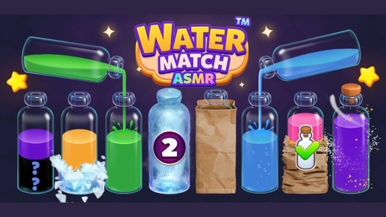 Water Match Gameplay | ASMR Water Sort Puzzle - YouTube
