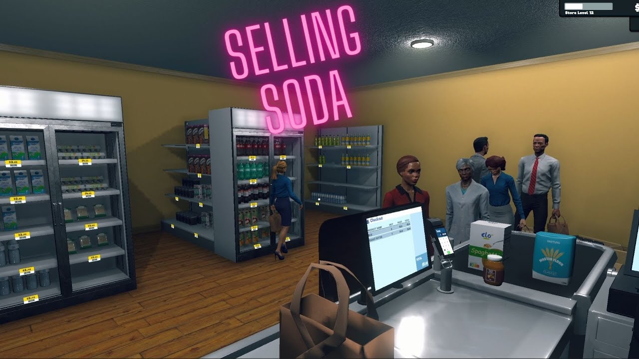 Supermarket Simulator Selling Soda Ep 4 - YouTube