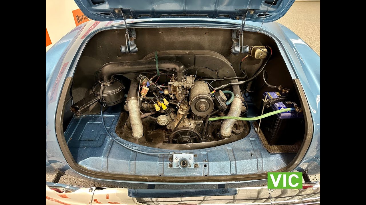 1962 Karmann Ghia Manual Convertible - Engine Video - YouTube