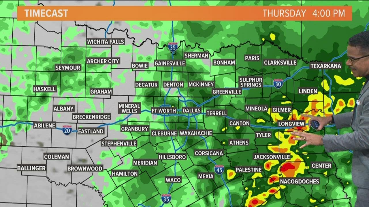 DFW weather: Thanksgiving hour-by-hour rain timeline - YouTube