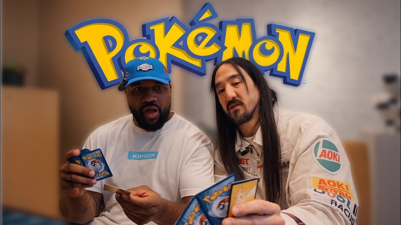 I Opened Pokémon Packs With Steve Aoki! - YouTube
