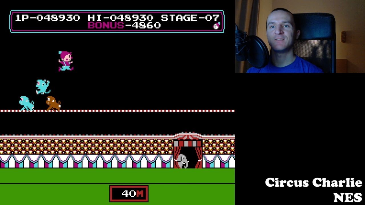 Circus Charlie. Famicom. Полное прохождение - YouTube