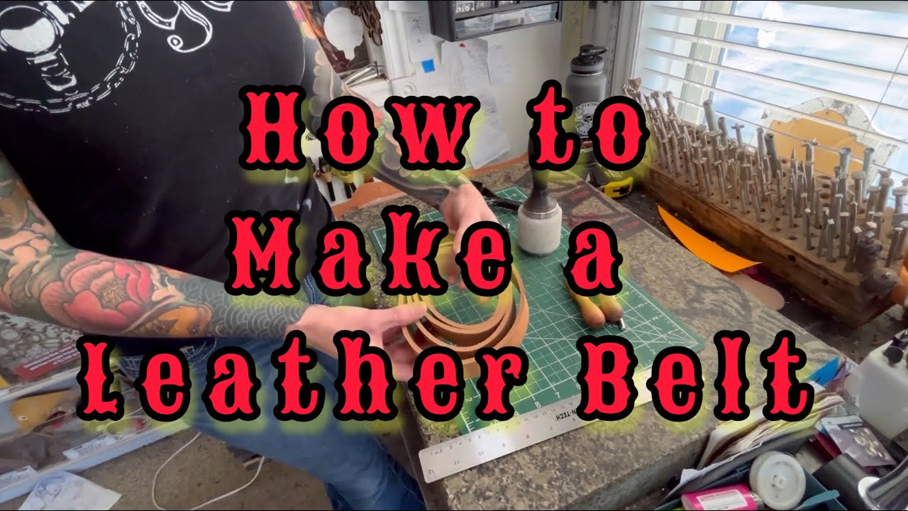 How to make a Leather Belt … BEST GIFT EVER ! - YouTube