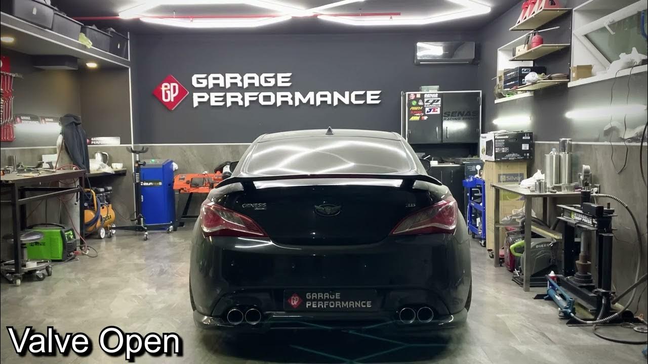Genesis Coupe BK2 3.8 | Garage Performance Custom Valved Exhaust - YouTube