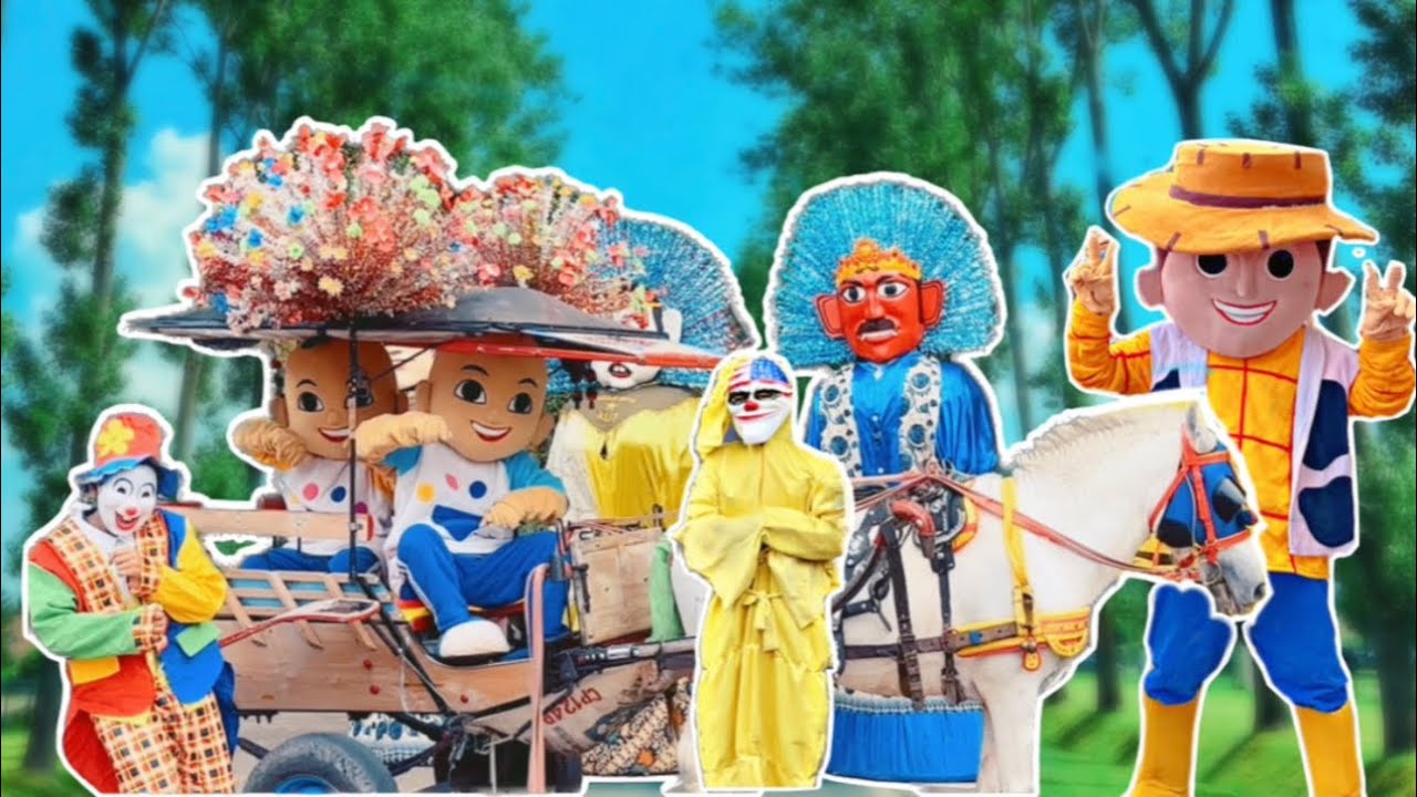 BADUT UPIN IPIN DAN BADUT POCONG JOGET LOMPAT LOMPAT NANYI LAGU BANGUN ...
