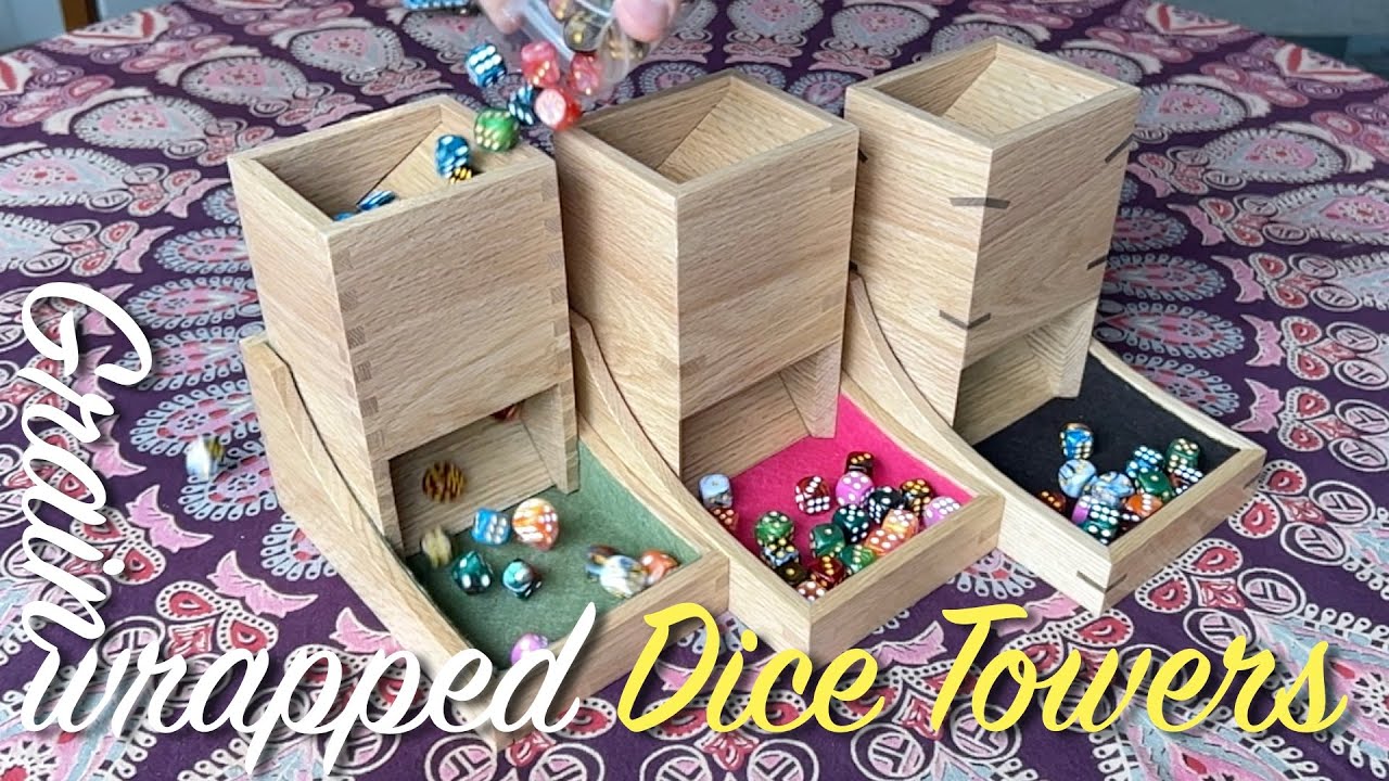 Making Grain-Wrapped Dice Towers - YouTube