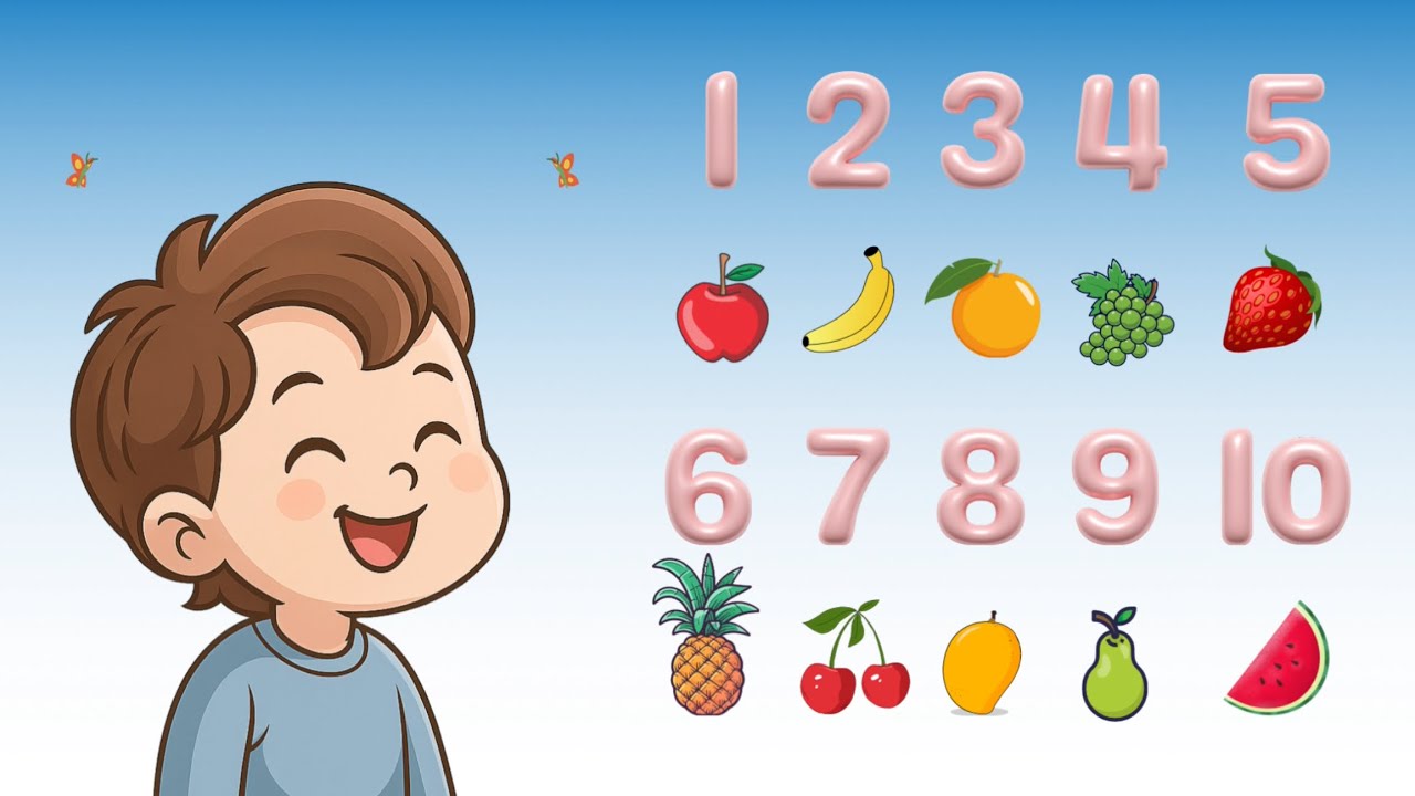 Counting with Fruits 1 to 10 | Learn Numbers for Kids | Quick Learn ...