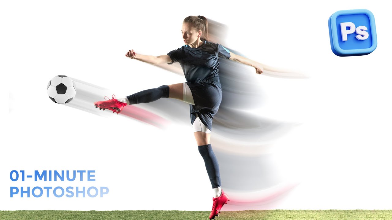 How to make Motion Path Blur in Photoshop | One Minute Photoshop Tip ...