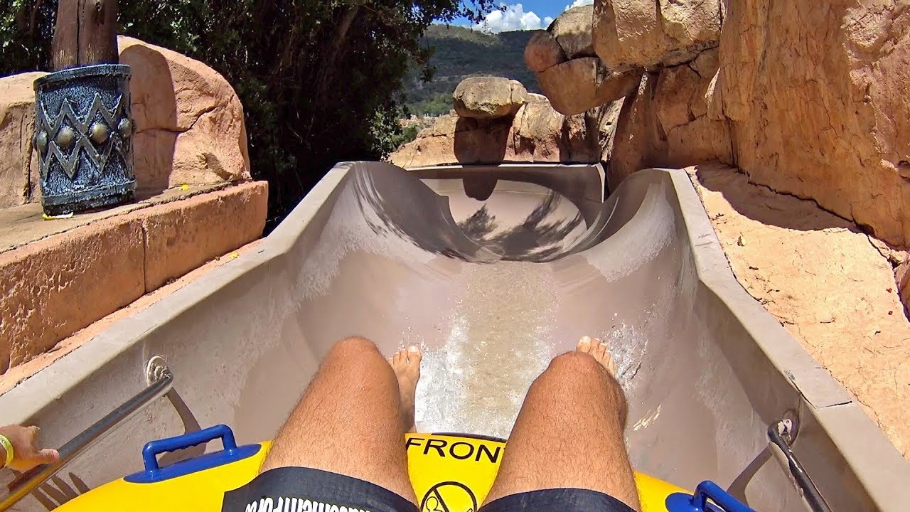 Testing the Viper Water Slide at Valley of Waves Sun City - YouTube