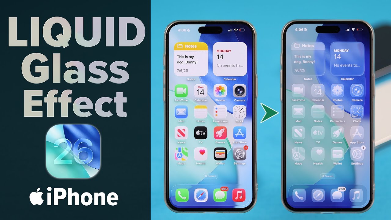 How to Set Liquid Glass Icon on iPhone iOS 26! - YouTube