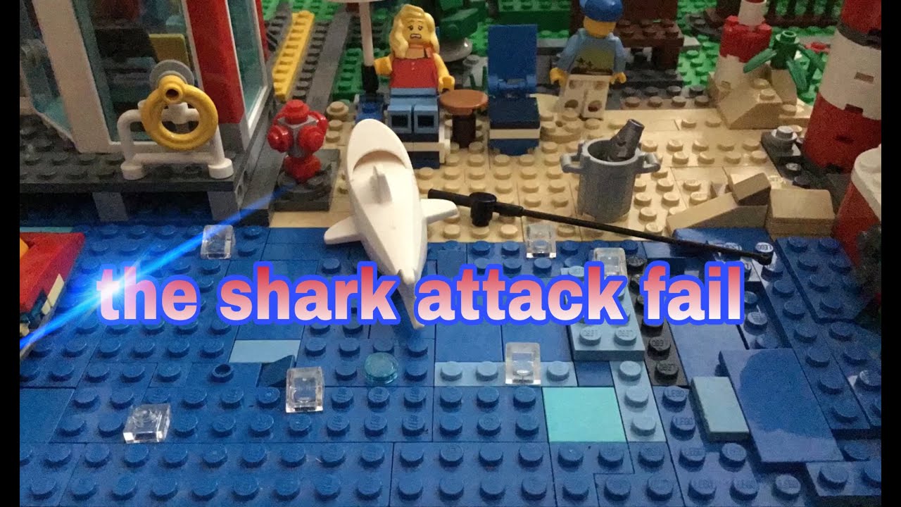 LEGO / shark attack fail / stop motion animation - YouTube
