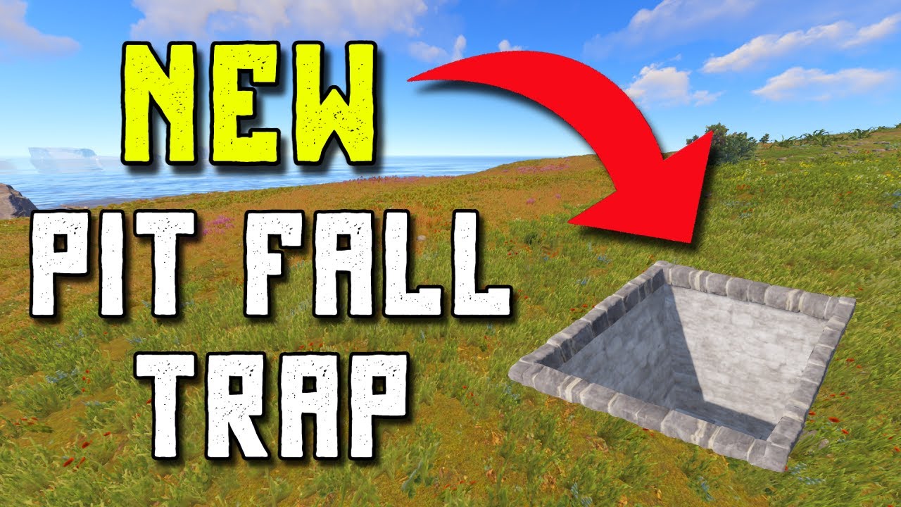 New Pit Fall Trap In Rust - YouTube