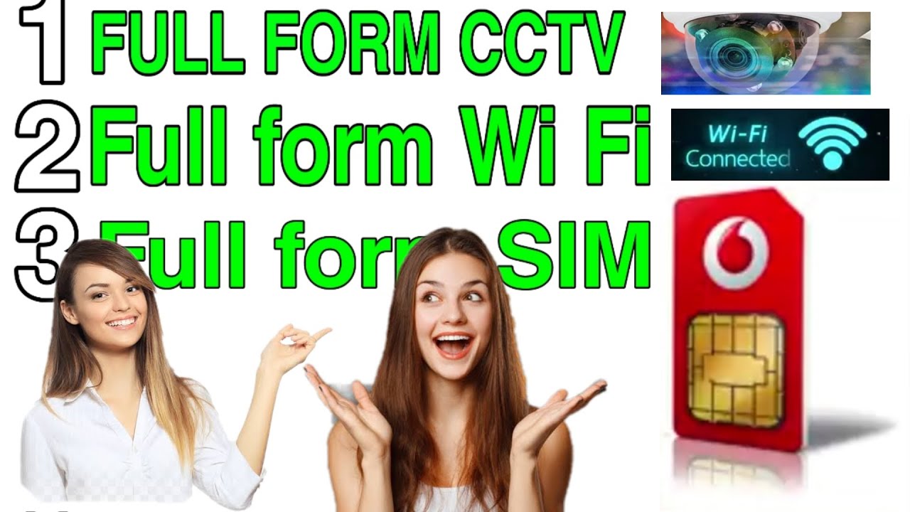 5. Most full form. CCTV full form. Wi Fi. full form. 2G 3G Means. DSLR ...