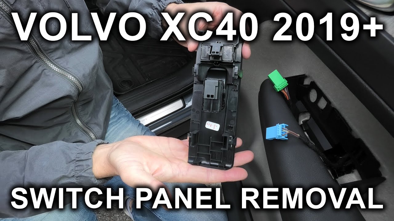 Volvo XC40 (2019-2025): Door Window Switch Panel Removal. - YouTube