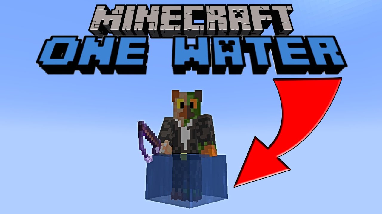 Minecraft One Block but it's a water block - YouTube
