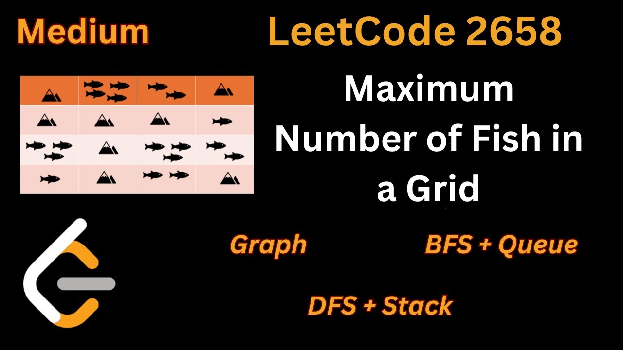 Graph-1: Maximum Number of Fish in a Grid || LeetCode 2658 || BFS Graph ...