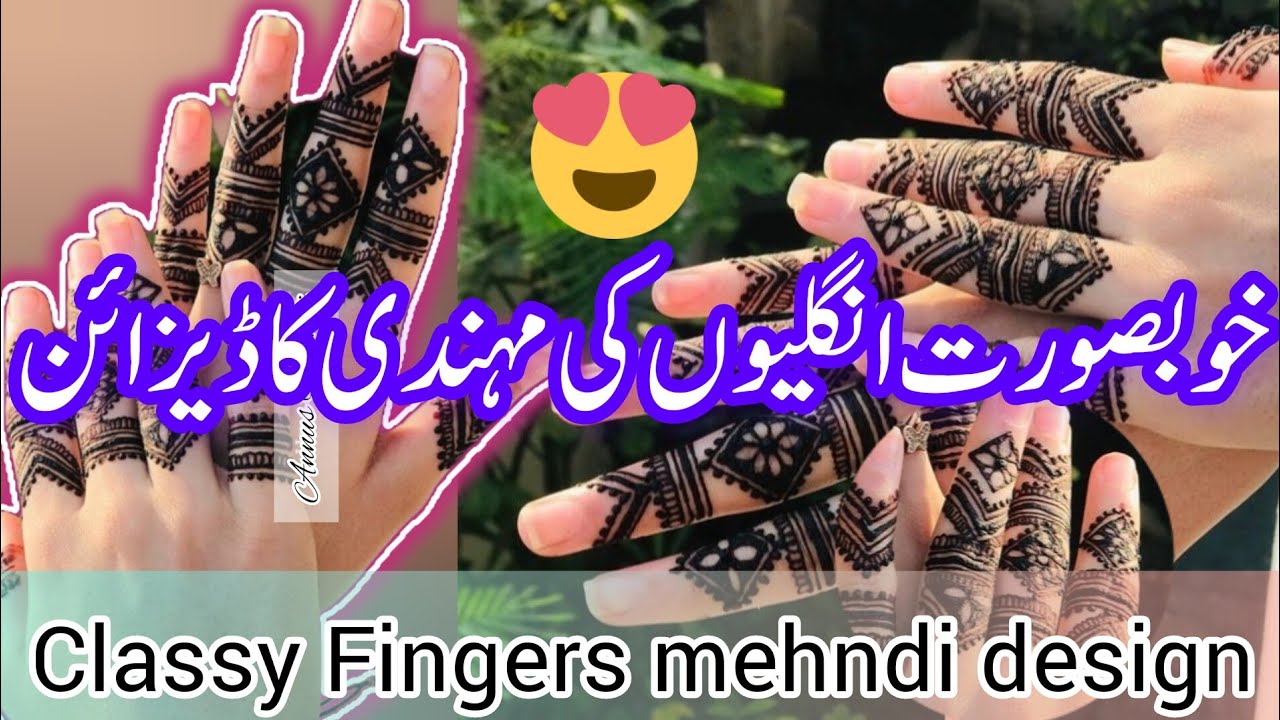 Classy fingers mehndi design || Khubsurat hathou ki pyari mehndi || Bareek mehndi design ...