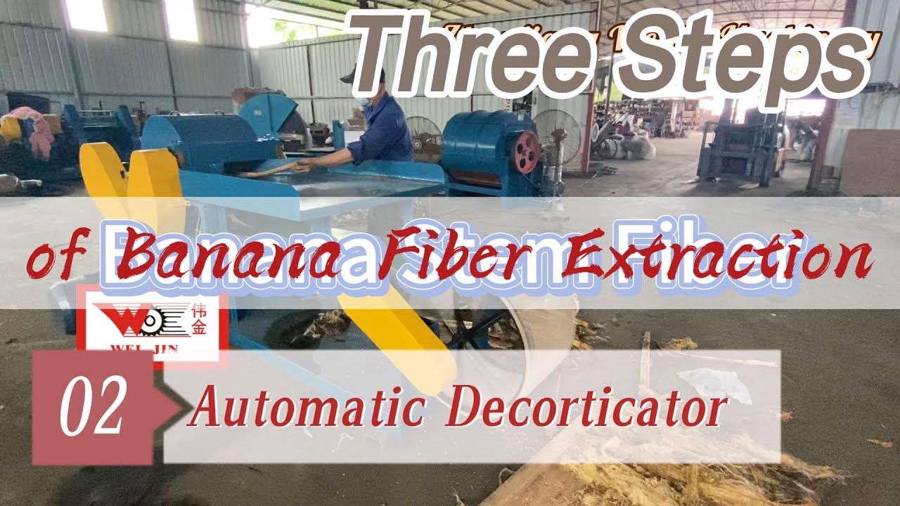 Banana Stem Fiber Automatic Decorticator: Efficient and Sustainable ...