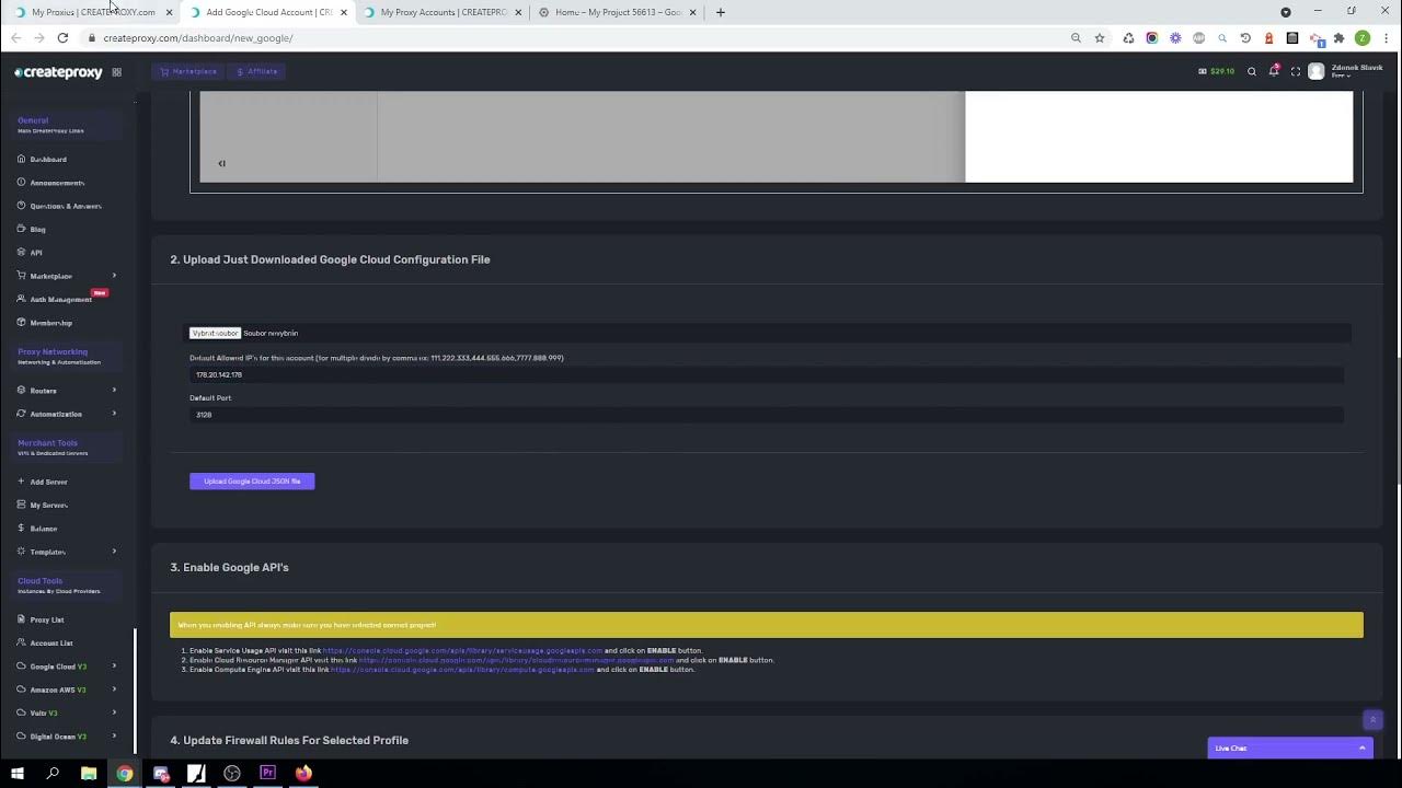 How to create Proxies with Google Cloud and CreateProxy.com - YouTube