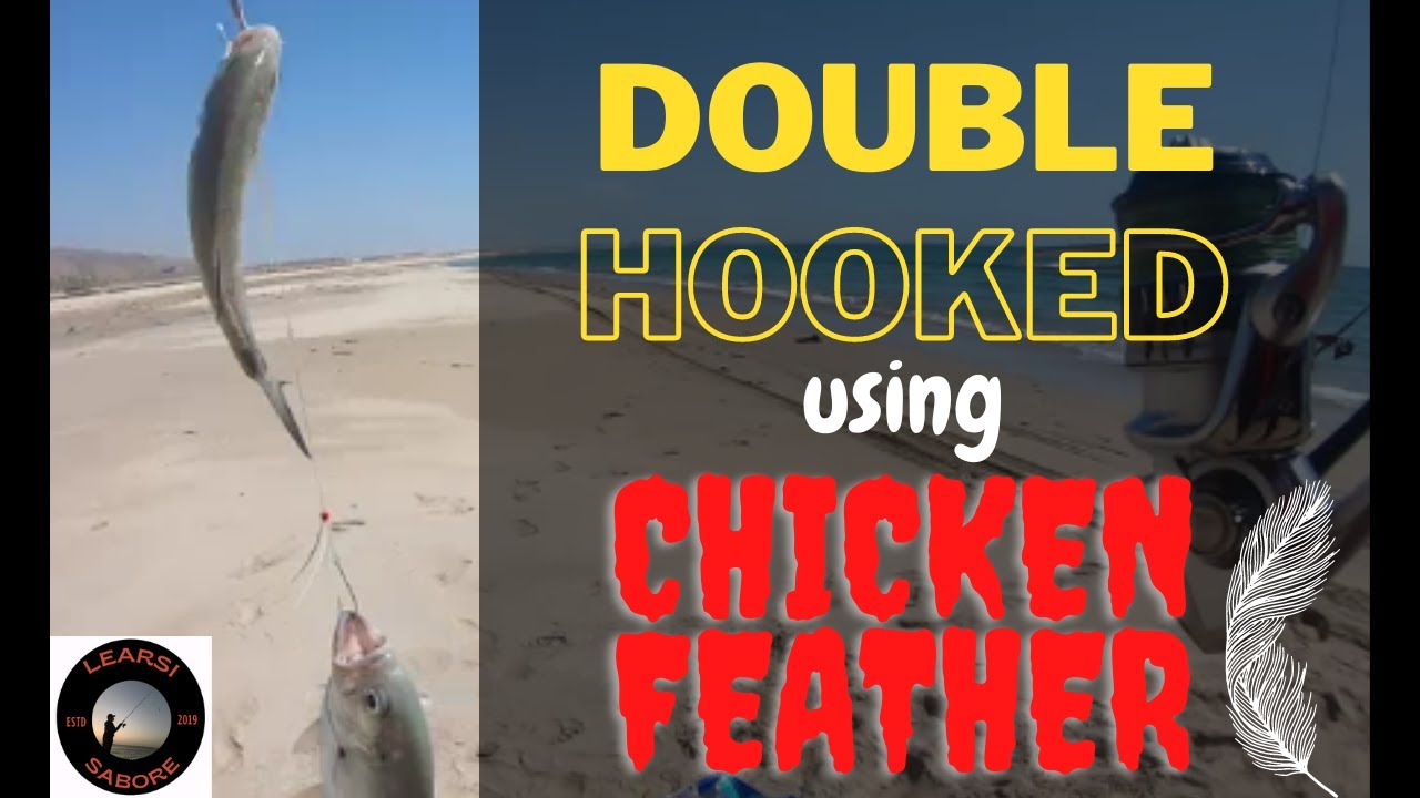 How to Make a DIY Chicken Feather Lure That Catch 2 Trevally In 1 Cast ...