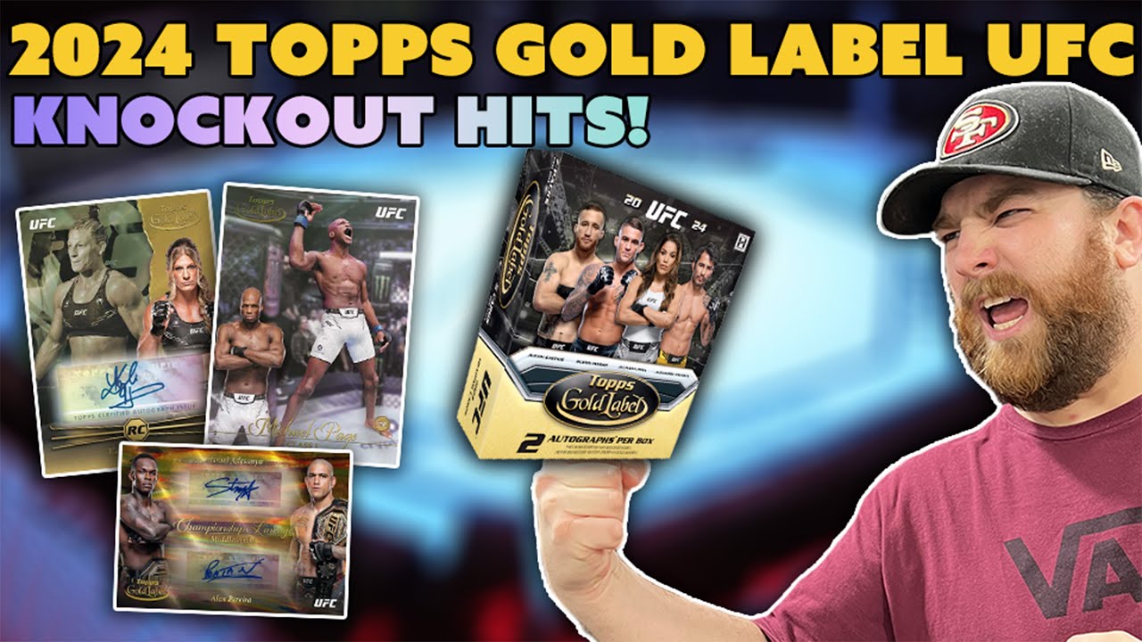 DEBUT UFC PRODUCT! | 2024 Topps Gold Label UFC Box Opening & Giveaway ...