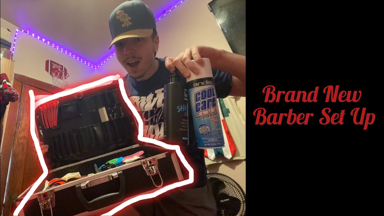 My Beginner Barber Set Up💈 (Great for Beginners) - YouTube