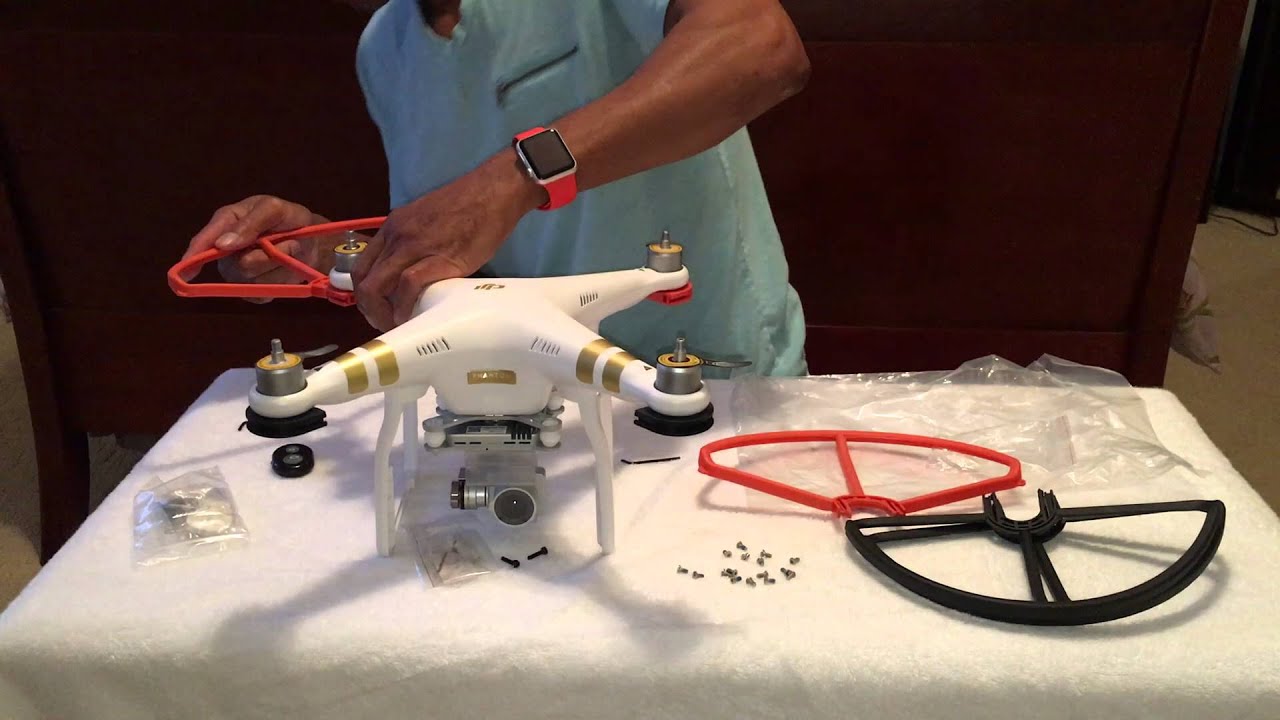 Phantom 3 Professional-Quick Disconnect Prop Guard Install - YouTube