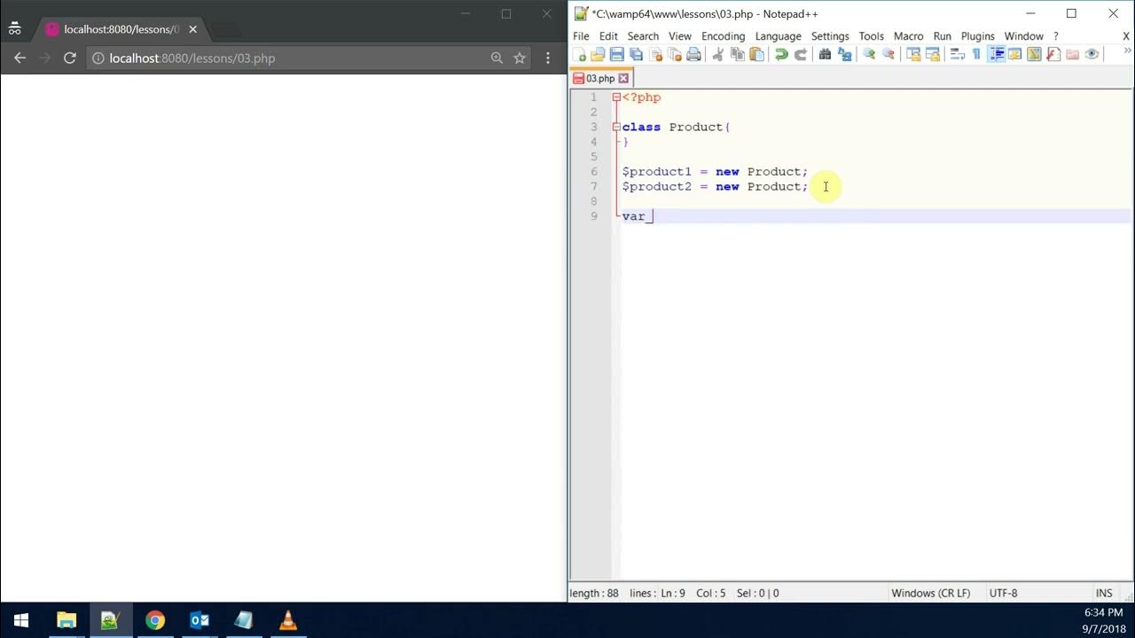 PHP/OOP - 03. Triedy v PHP - class - YouTube