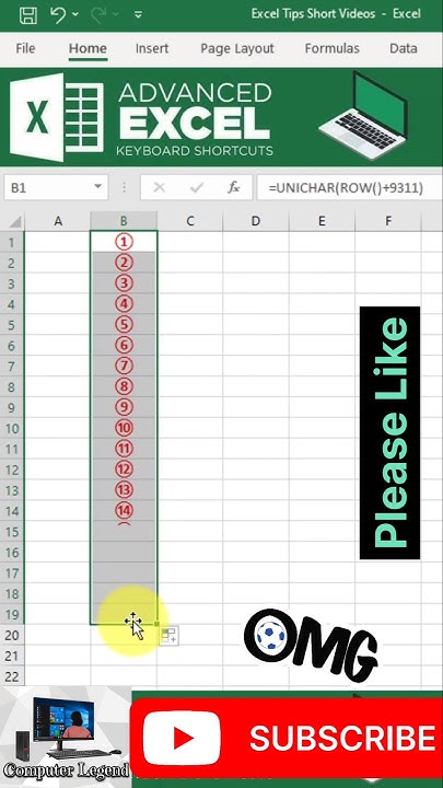 How to use unichar function in Excel tips & tricks #focusinguide #tutorial #exceltips #sorts # ...