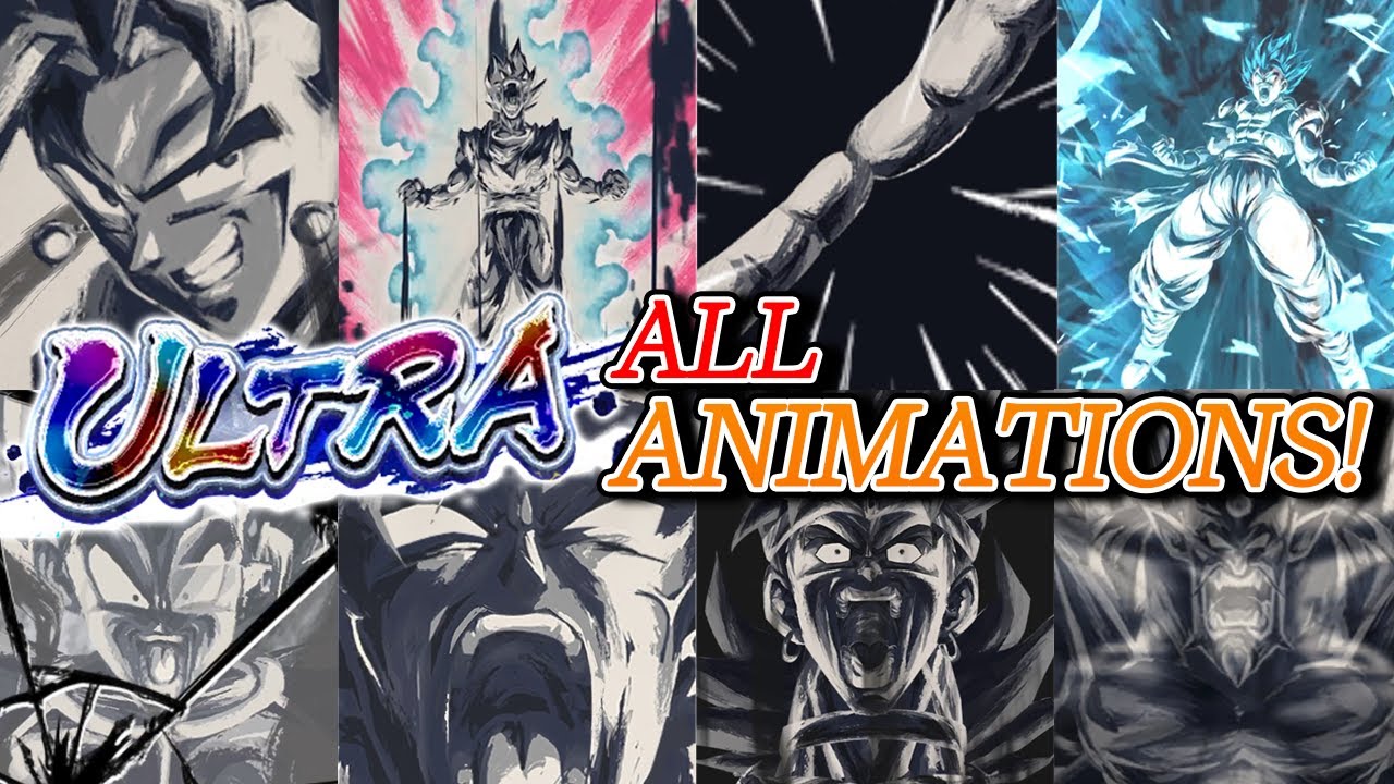 ALL ULTRA CARD ART ANIMATIONS! & INTRO [DRAGON BALL LEGENDS] - YouTube