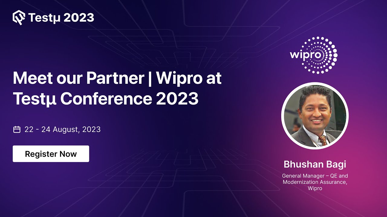 Meet our Partner | Wipro at Testµ Conference 2023 | LambdaTest - YouTube