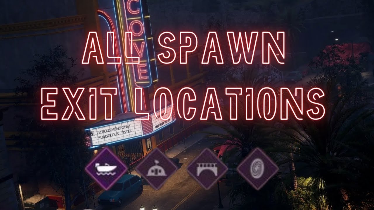 All Downtown Crescent Cove Spawn Exit Locations | Killer Klowns From ...
