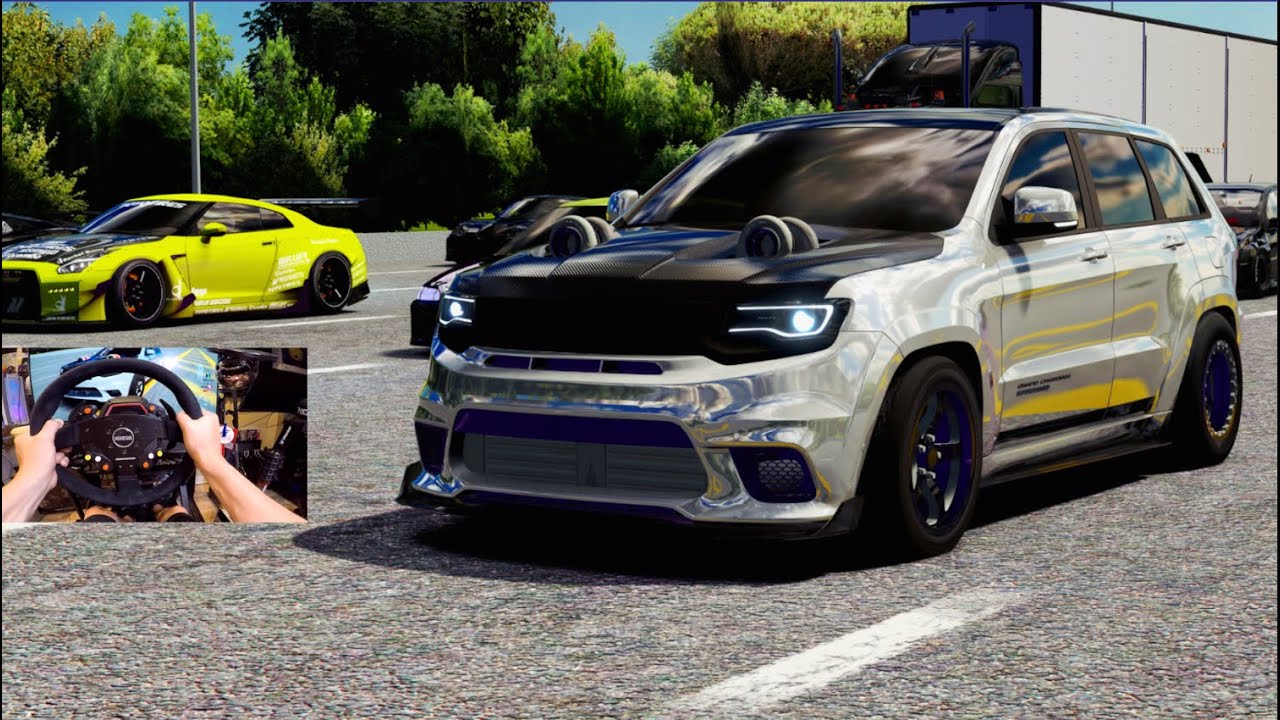 Controlling 5000hp TWIN TURBO Jeep TRACKHAWK Down 12 Lane DRAG RACING ...