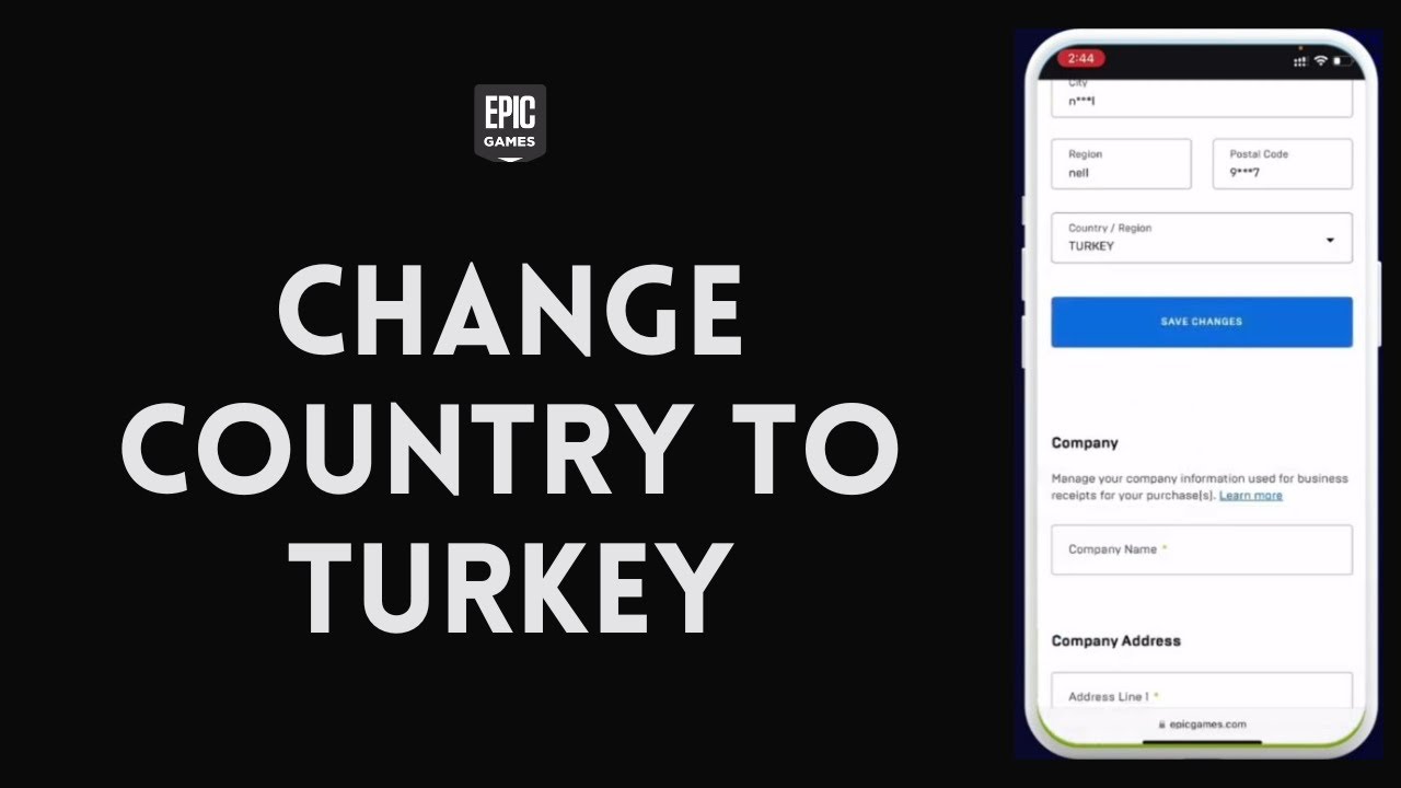 How to Change Country to Turkey on Epic Games (UPDATED!) - YouTube