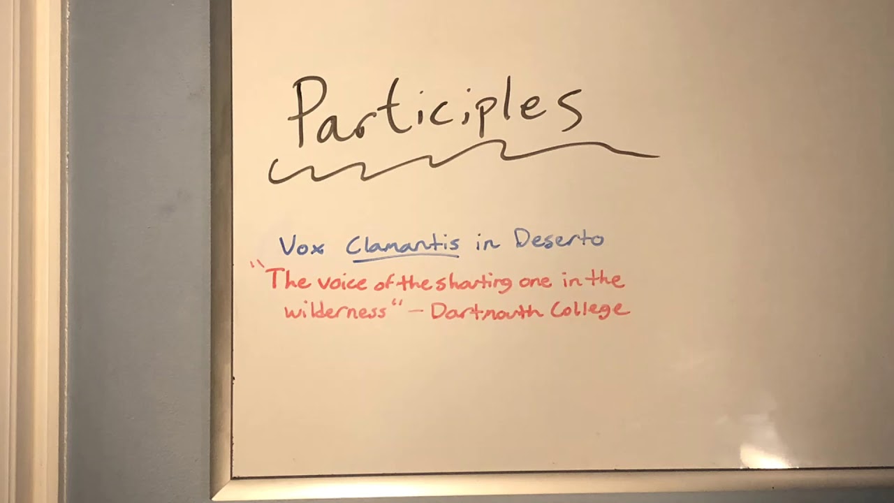 Forming and Translating Latin Participles - YouTube