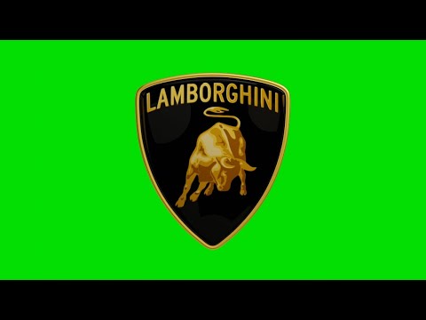 Lamborghini 3D Logo | Green Screen Background Video